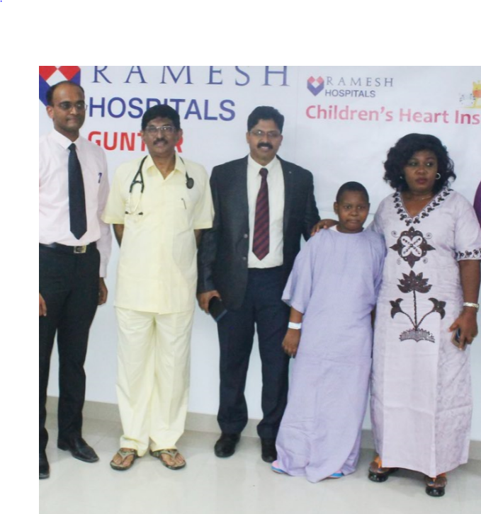 Ramesh Hospitals: 7-year-old Nigerian boy undergoes cardiac surgery at ...