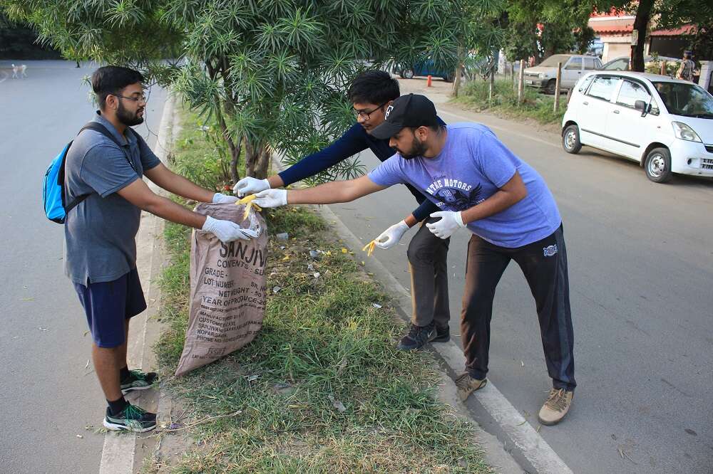 students: Plogging drive at IIFM | Events Movie News - Times of India