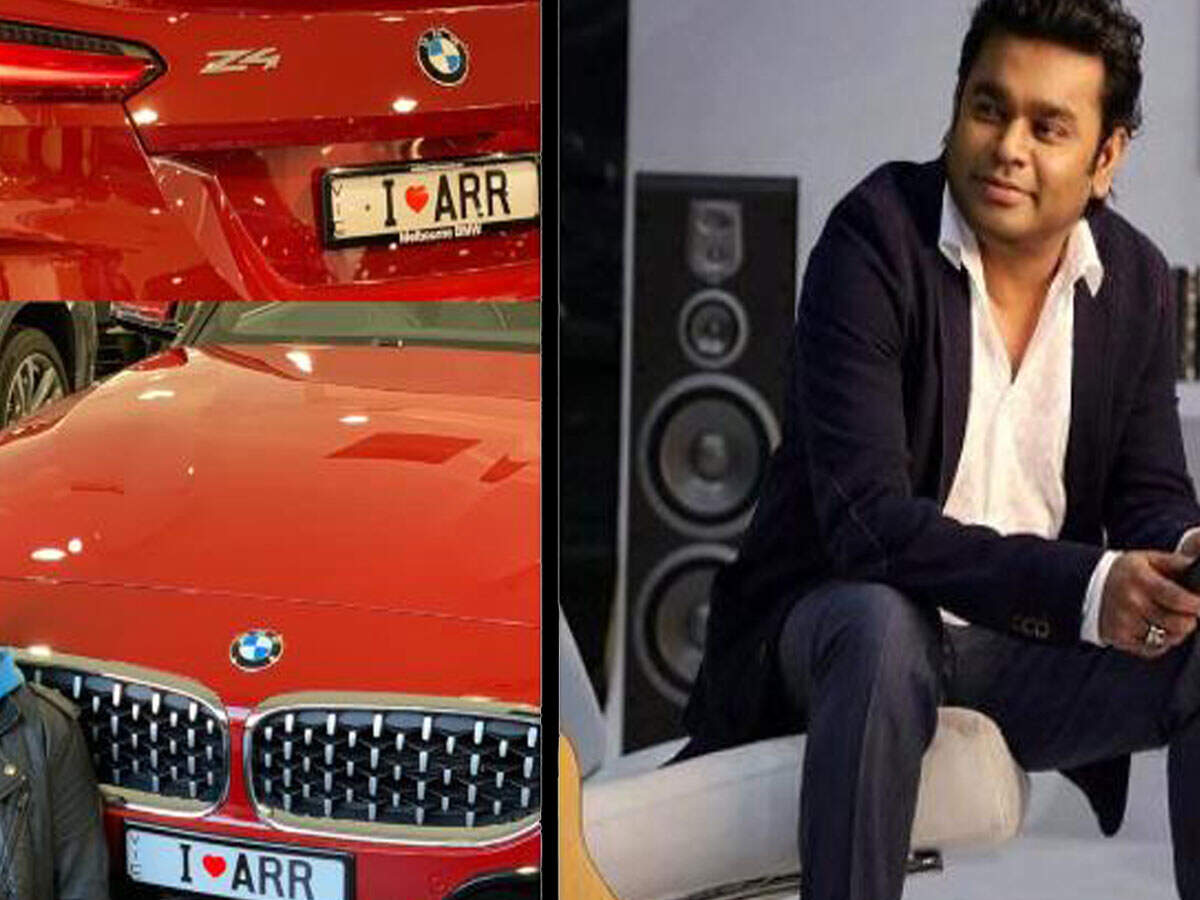 Fan love! A man writes AR Rahman’s name of his car’s number plate ...