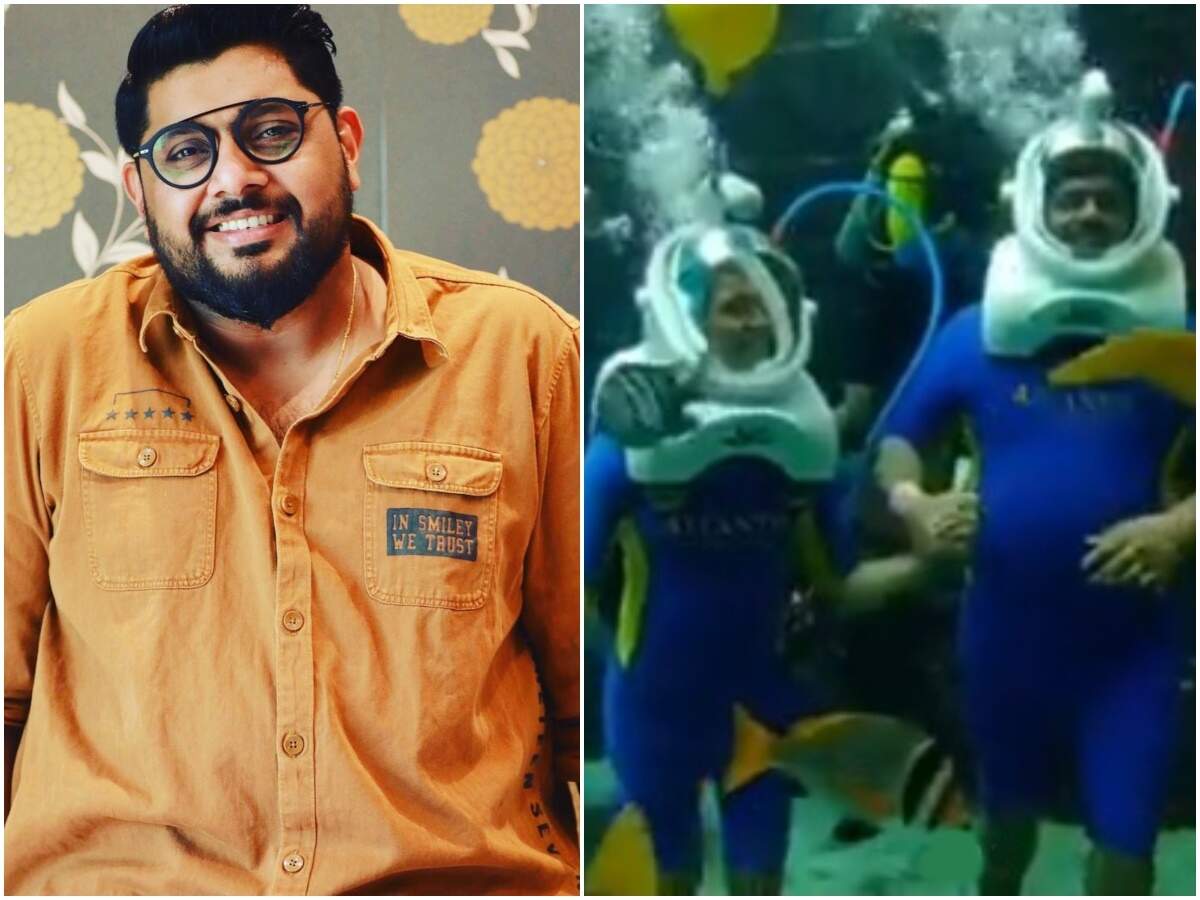 mithun ramesh: Watch: TV couple Mithun and Lakshmi enjoy aqua trekking ...