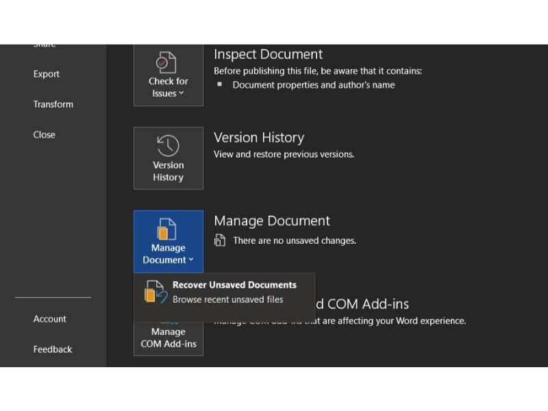 Recover Deleted Document: How to recover deleted and unsaved document ...