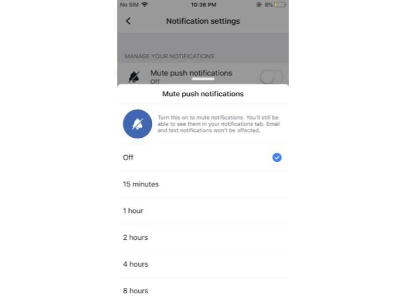 How to manage Facebook notifications