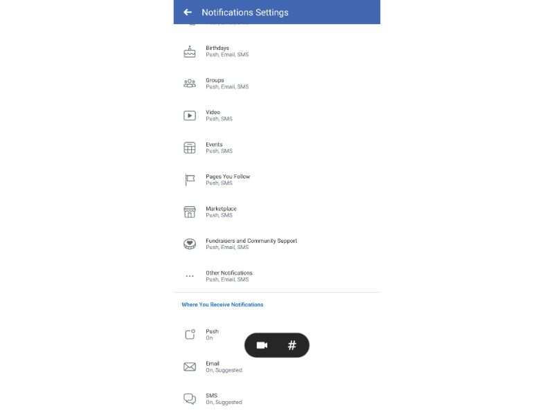 How to manage Facebook notifications