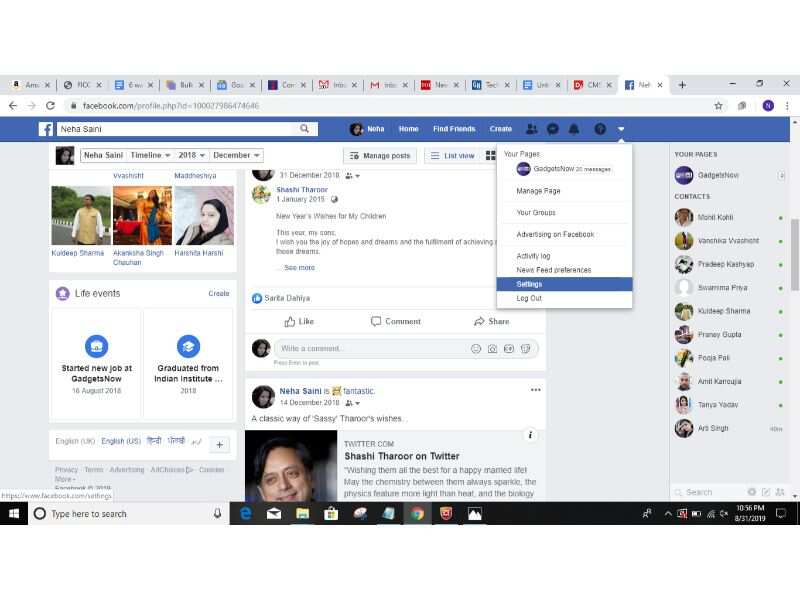 How to manage Facebook notifications