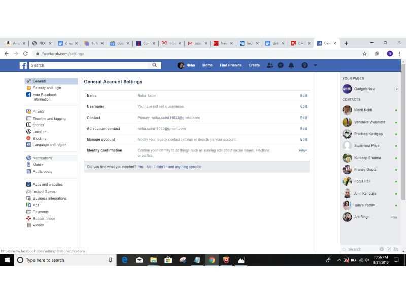 How to manage Facebook notifications