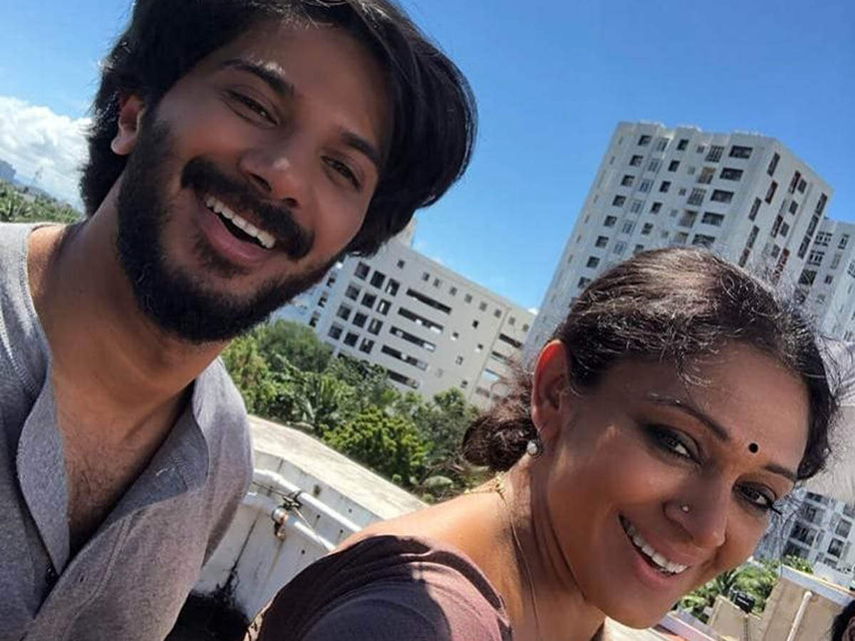 anoop sathyan next: Shobana and Dulquer Salmaan have fun shooting on ...