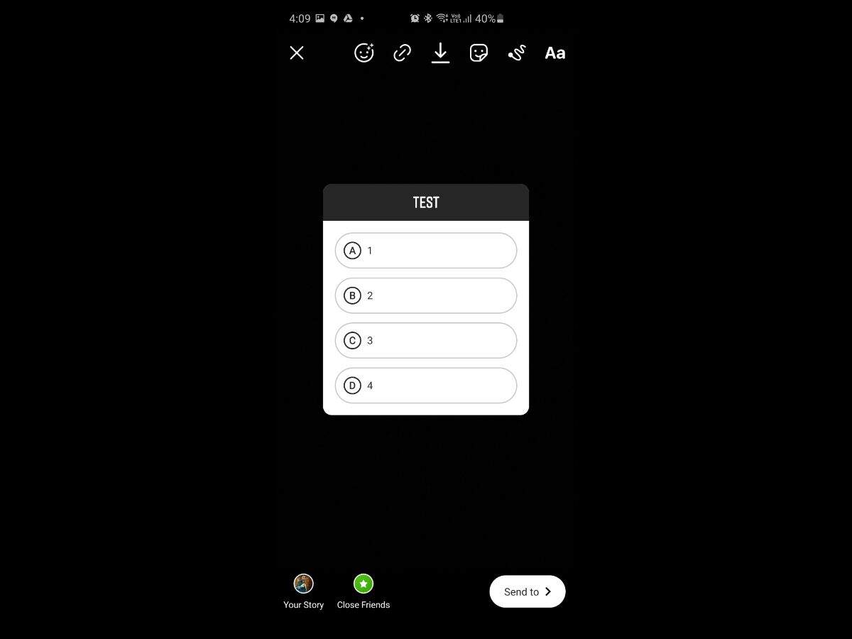 How to post quiz in Instagram Stories