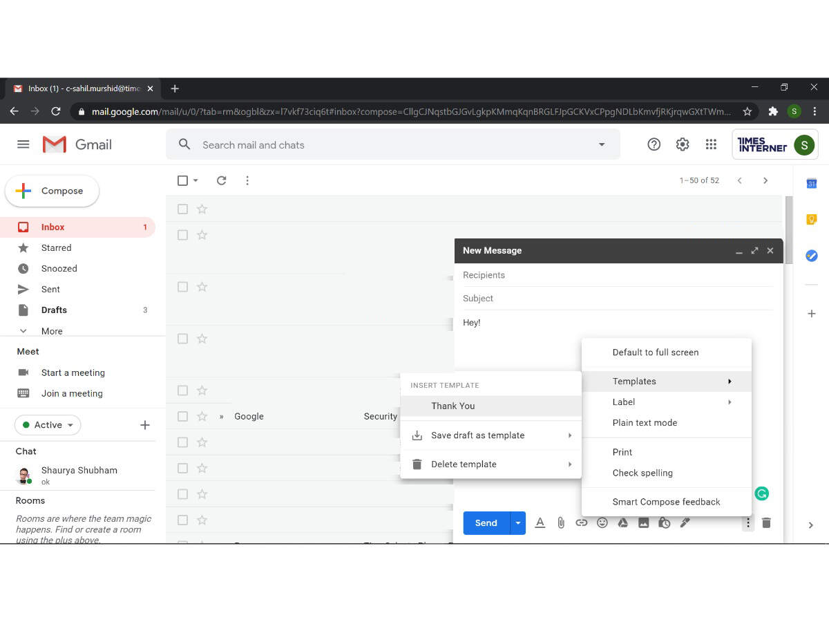 How to create and use email templates in Gmail