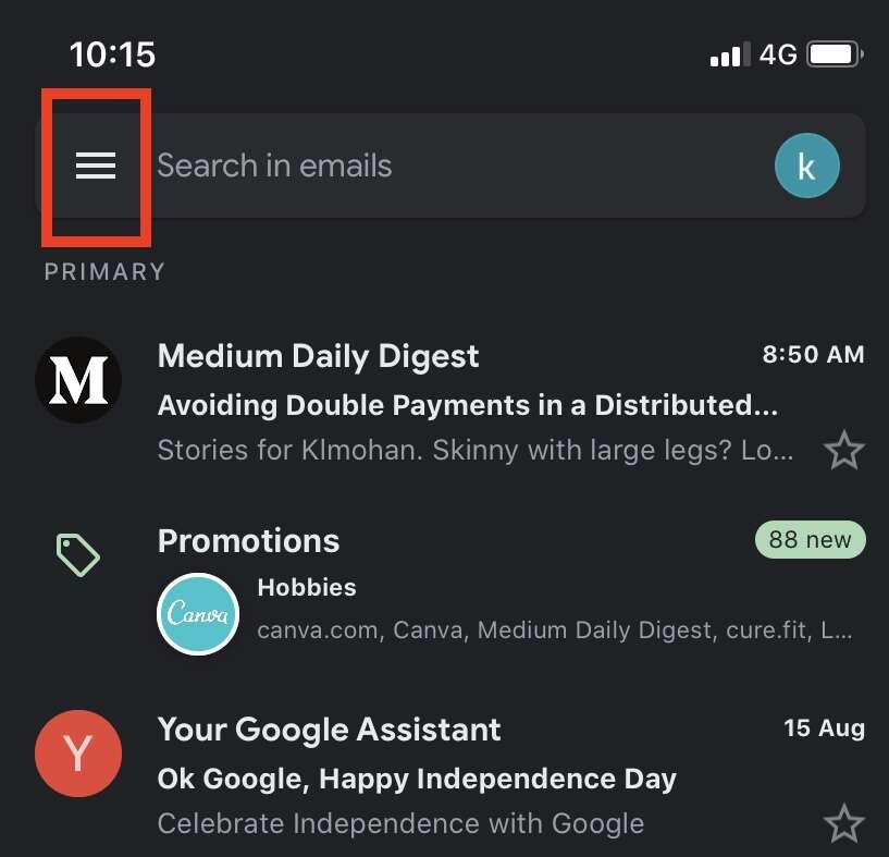 How to remove GMeet tab from Gmail app on Android and iOS devices