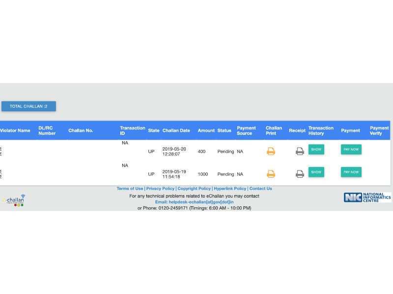 Pay E Challan Online: How to check and pay challan online