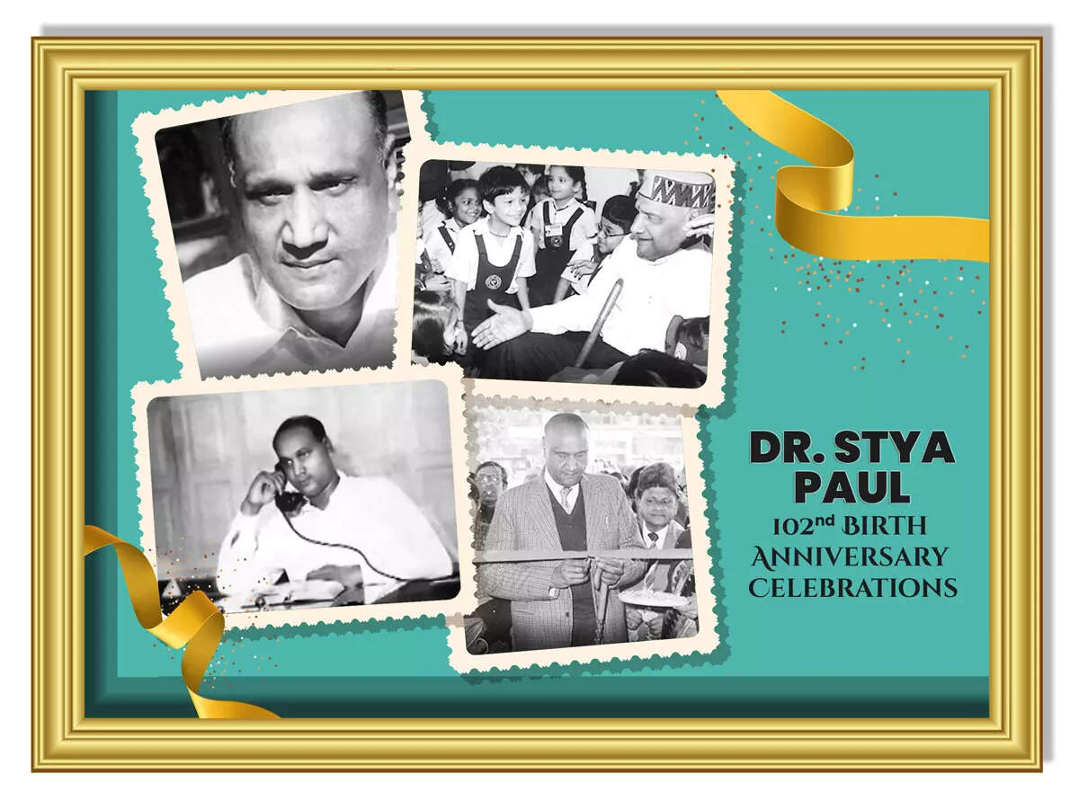 Dr Stya Paul’s 102nd Birth Anniversary: Celebrating the life & times of ...