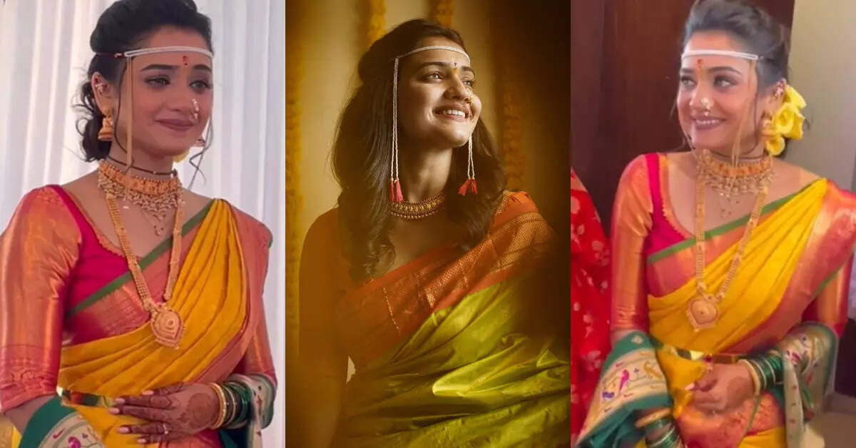 Hruta Durgule's beautiful pictures as a bride | Times of India