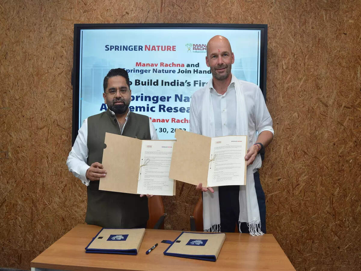 Manav Rachna & Springer Nature open new avenues for Researchers with ...