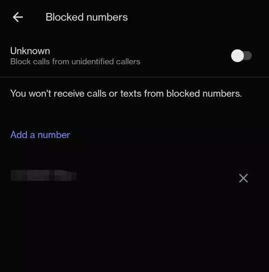 Android: How to unblock known and unknown numbers on Android