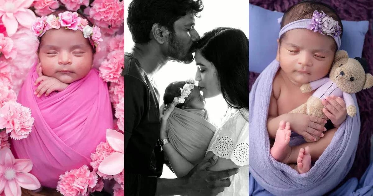 Adorable pictures of Minaxi Rathod's newborn baby girl | Times of India