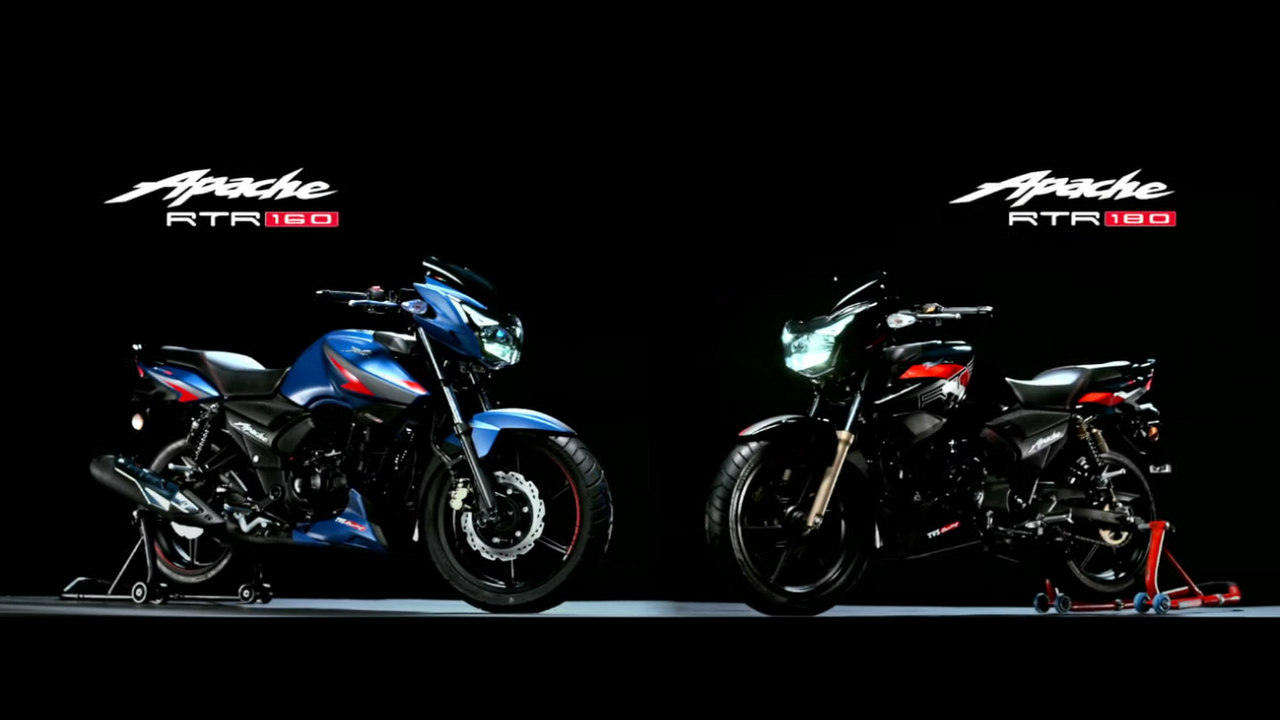 New TVS Apache RTR 160 and RTR 180 launch highlights: Specs, features ...