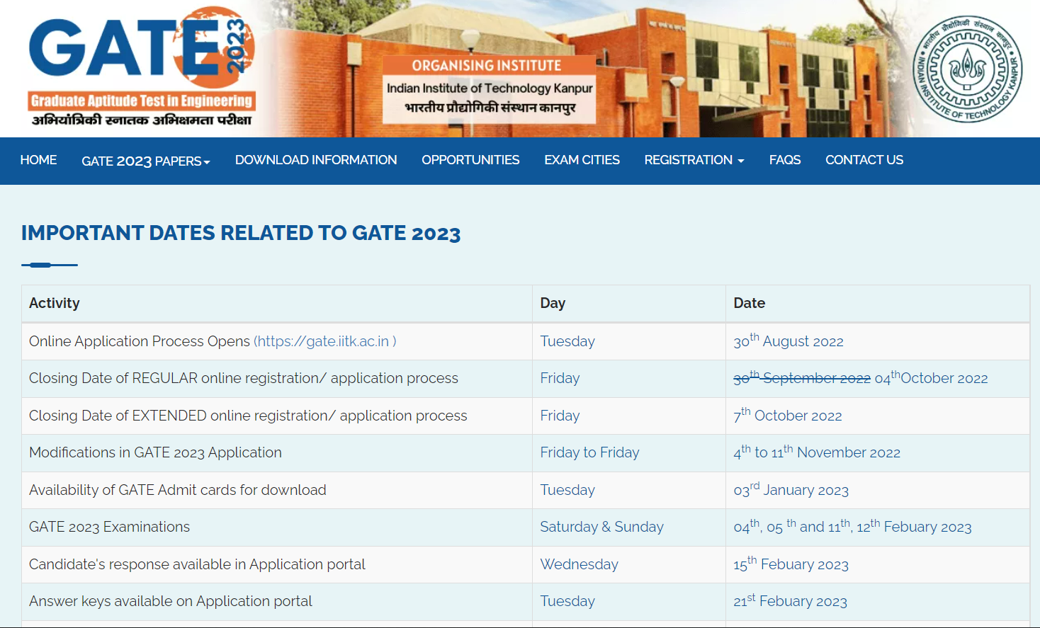 Gate Application Form 2023 Last Date And Time - Printable Forms Free Online
