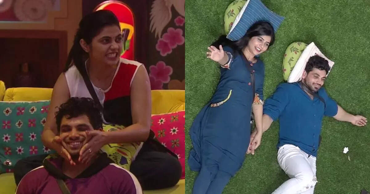 Romantic moments of Shiv Thakare-Veena Jagtap from BB Marathi 2 house ...