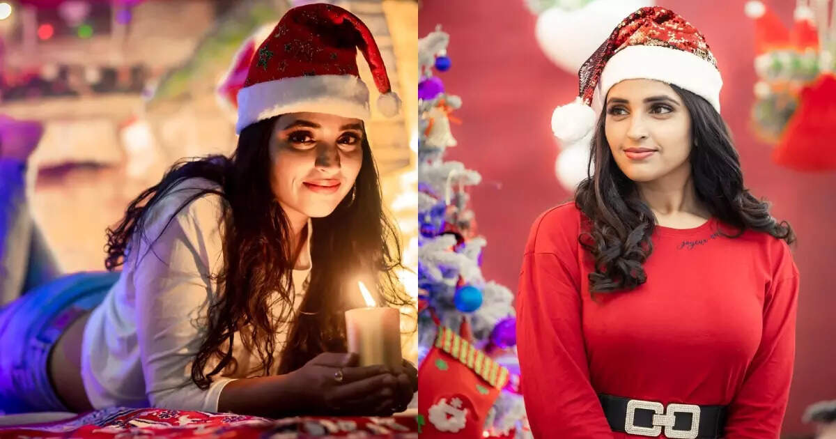 Syamala wows fans with her Christmas special photoshoot | Times of India