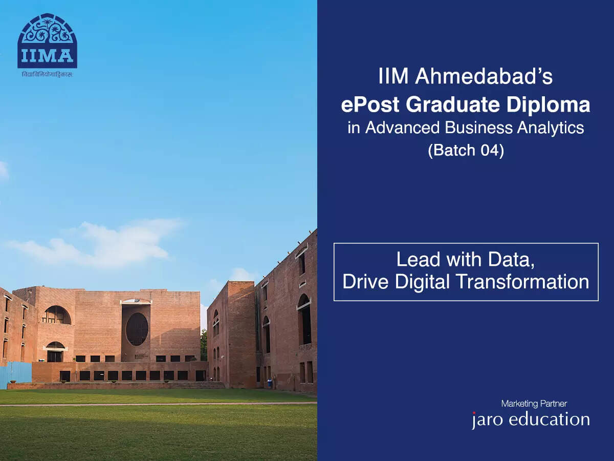 IIM Ahmedabad ePost Graduate Diploma Programme in Advanced Business Analytics: Preparing working ...