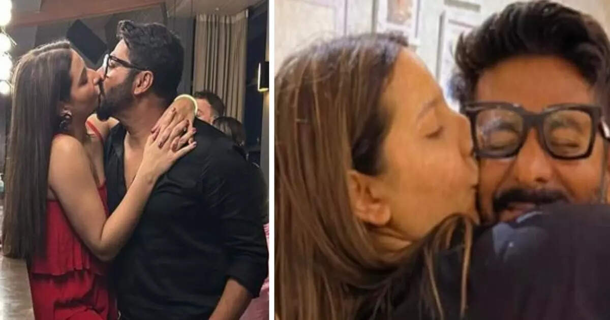 Subhashree Ganguly shares PDA moments with hubby Raj Chakraborty; pics from his birthday bash ...