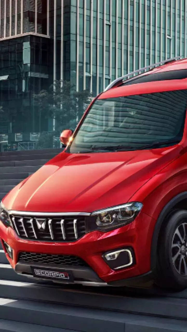 Red Scorpio Car Wallpapers ##Scprpio Lover Boy 🖤🦅 , #Mahindra