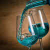 What is blue wine and how does it get its colour