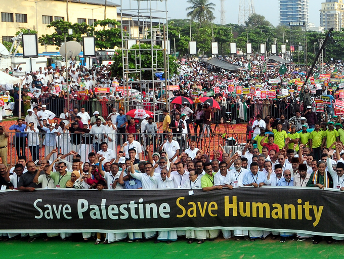 Muslim league holds India's largest pro-Palestine rally in Kerala | The ...