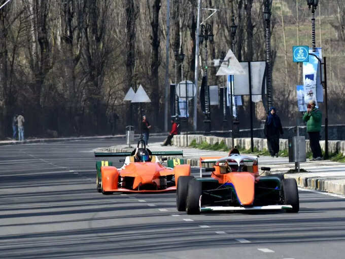 'In fast lane': Formula-4 race along banks of Dal Lake in Kashmir | The Times of India