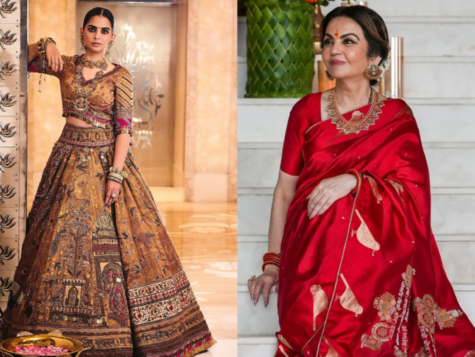 5 times Ambani ladies embraced heritage fashion | The Times of India