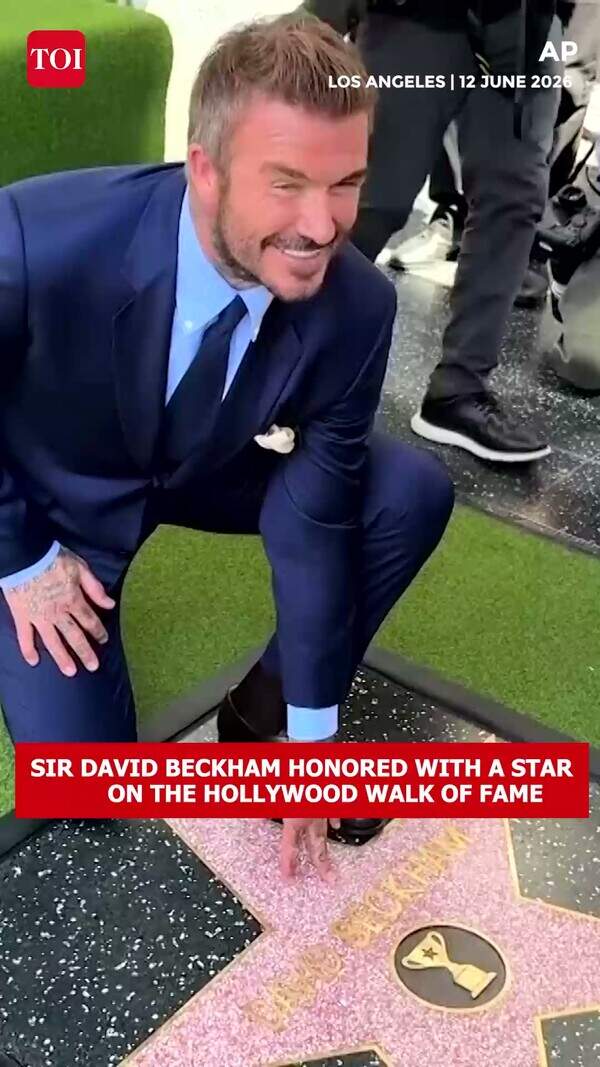 David Beckham gets Hollywood Walk of Fame star; Tom Cruise's tribute ...