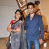 Nandita Das with husband Subodh Maskara during Nandita Chaudhuri's art ...