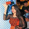 Afeena Ashfaque takes a picture during a bash in Delhi