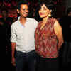 Shaleen and Anuradha at the fiftieth birthday bash of fashion designer ...