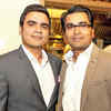 Vikrant (L) and Sharad Batra during the launch party of Cafe Delhi ...