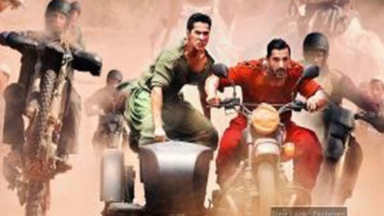'Dishoom' poster: John Abraham and Varun Dhawan make an impact | Hindi ...