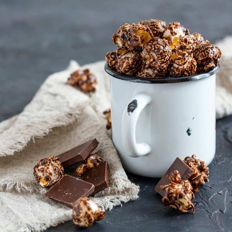 How to make chocolate popcorn store