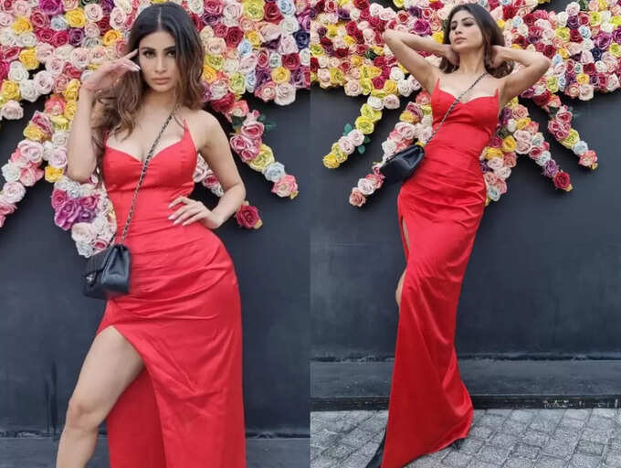 Mouni Roy's red hot Halloween look is simply the best | The Times of India
