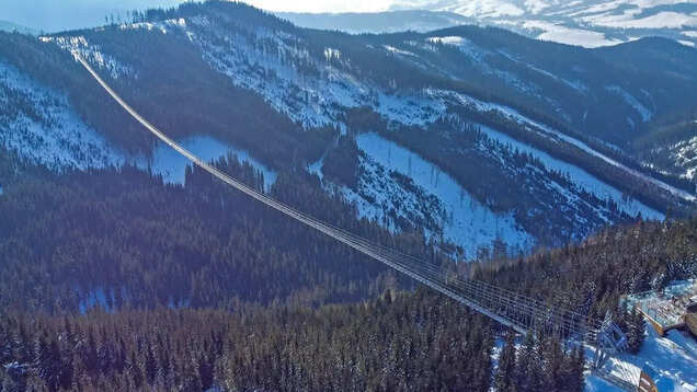 Walk in the clouds: World’s longest pedestrian suspension bridge opens ...