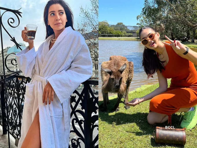 From Asha Negi chilling in a bathrobe to Anushka Sen posing with ...