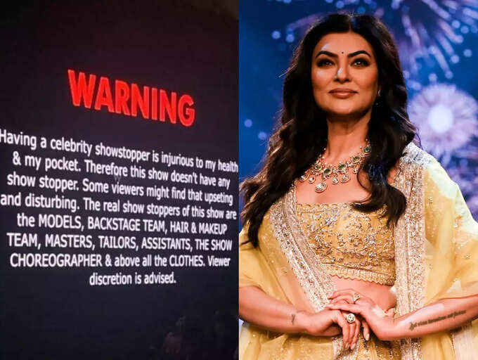 Saisha taking a dig on Bollywood showstoppers to Sushmita's ramp return post angioplasty ...