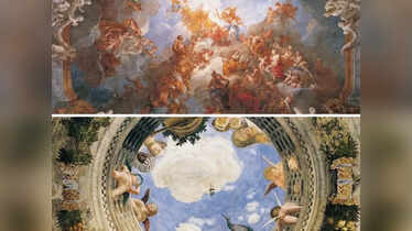 Famous Paintings Gold Ceiling