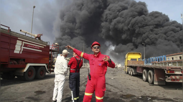Through the smoke: Massive blaze engulfs Iran's Shahid Rajaei port