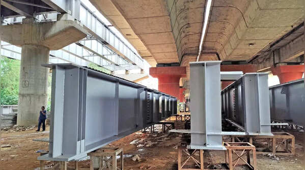 Giant cranes, road to change: Bengaluru’s Hebbal flyover ramp work ...