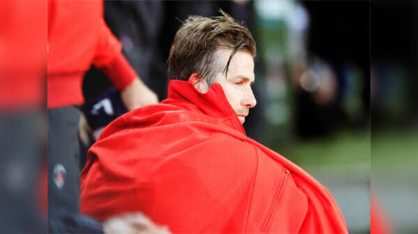 Tearful David Beckham bids farewell