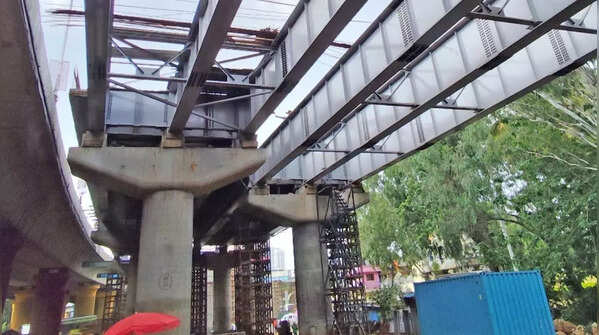 Giant cranes, road to change: Bengaluru’s Hebbal flyover ramp work ...