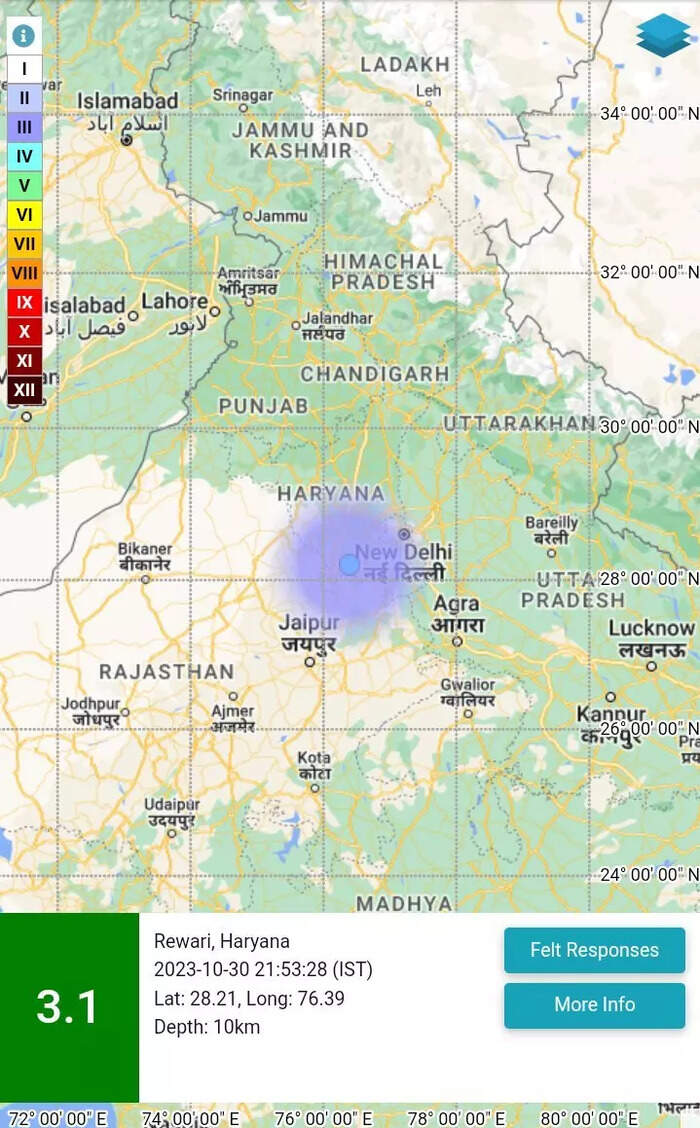 Latest Updates: 3.1 magnitude earthquake hits Haryana's Jhajjar - The ...