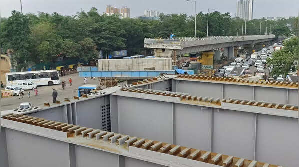 Giant cranes, road to change: Bengaluru’s Hebbal flyover ramp work begins (See pics)