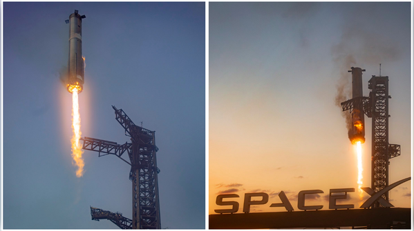SpaceX releases stunning images of starship launch and landing