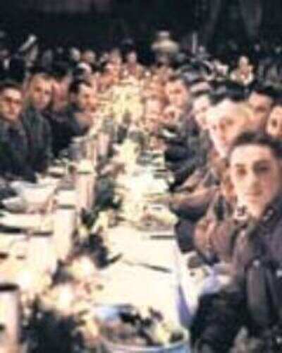 Hitler's party: Rare pics show leading Nazis celebrating Xmas in 1941